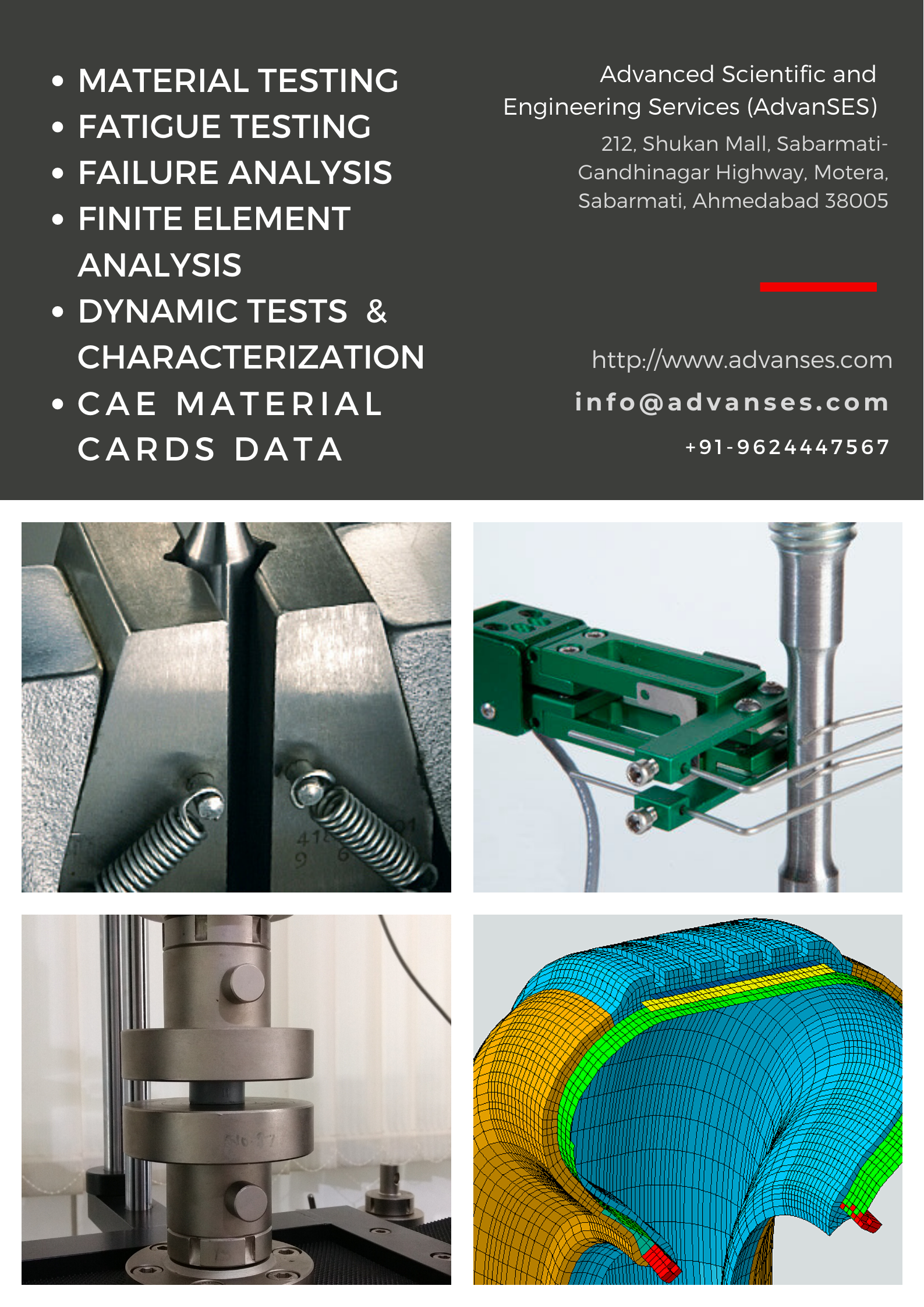 AdvanSES Mechanical Testing, Analysis & FEA Engineering Services